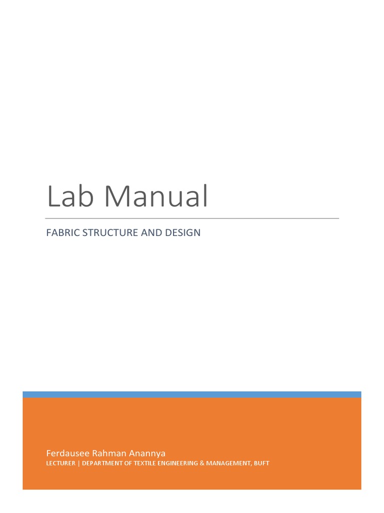 FSD Lab Manual | PDF | Knitting | Weaving