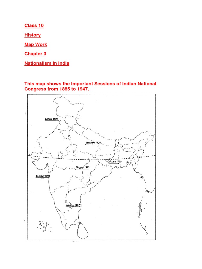 10TH, Map Work Answers | PDF