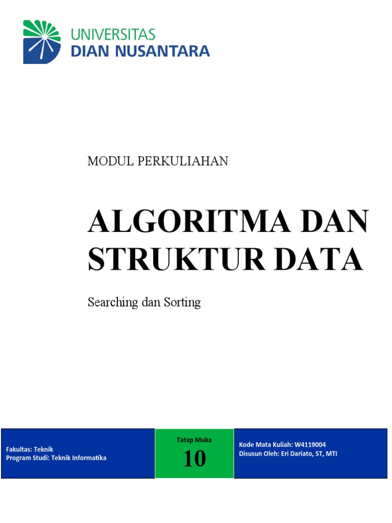 Algoritma Searching dan Sorting Dasar | PDF