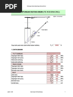 Perhitungan Base Plate Dan Angkur | PDF