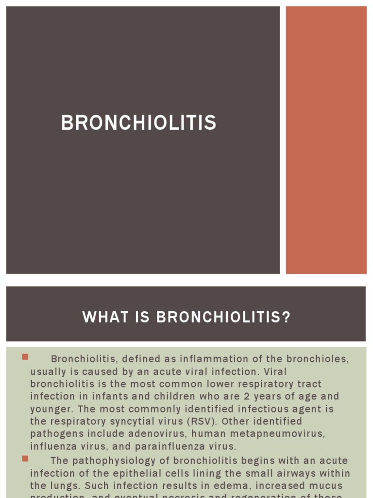 Bronchiolitis | PDF | Pulmonology | Respiratory Diseases