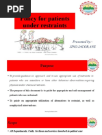 Physical Restraint Monitoring Form | PDF | Medicine | Health Care