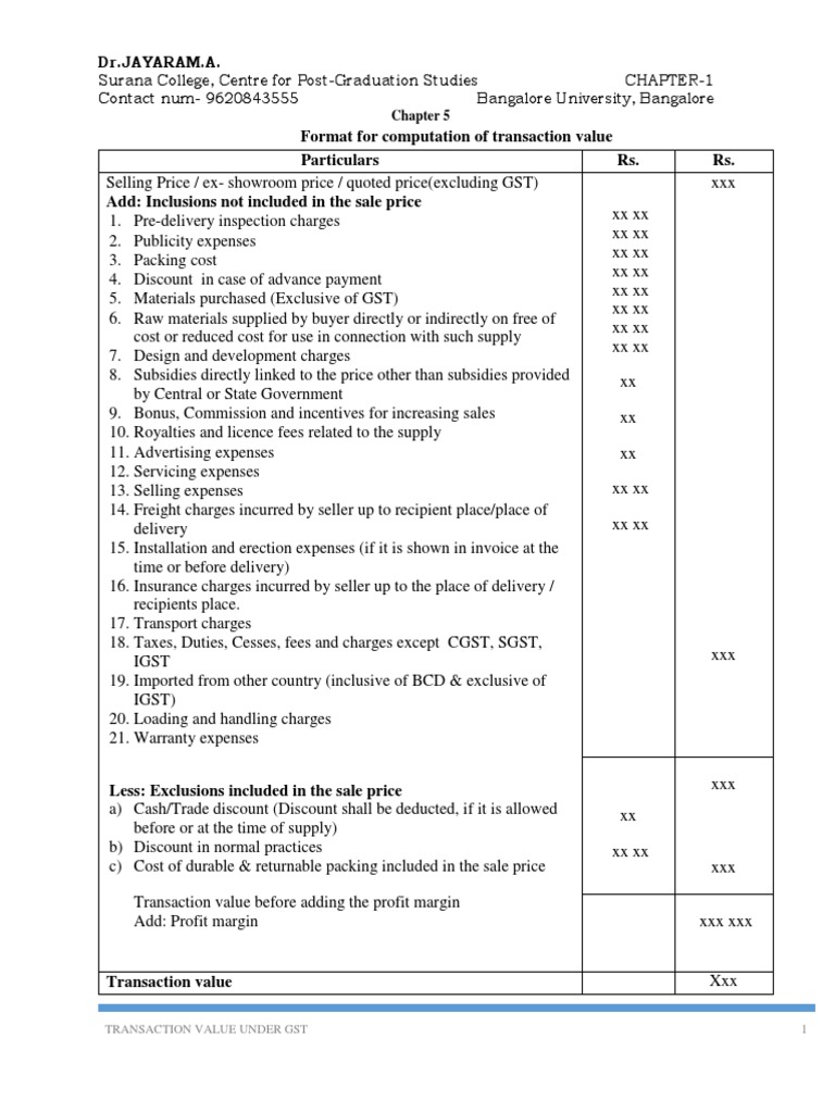 Chapter 5 GST - Problems | PDF | Value Added Tax | Invoice