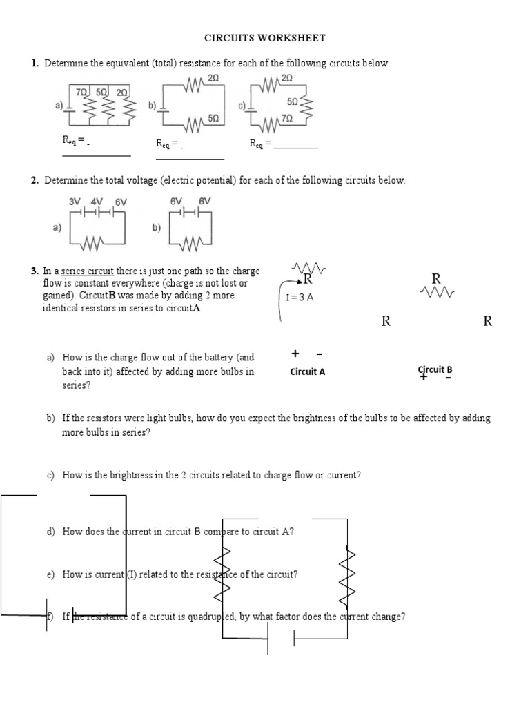 G8 Week7 Worksheet | PDF | Electrical Network | Series And Parallel ...