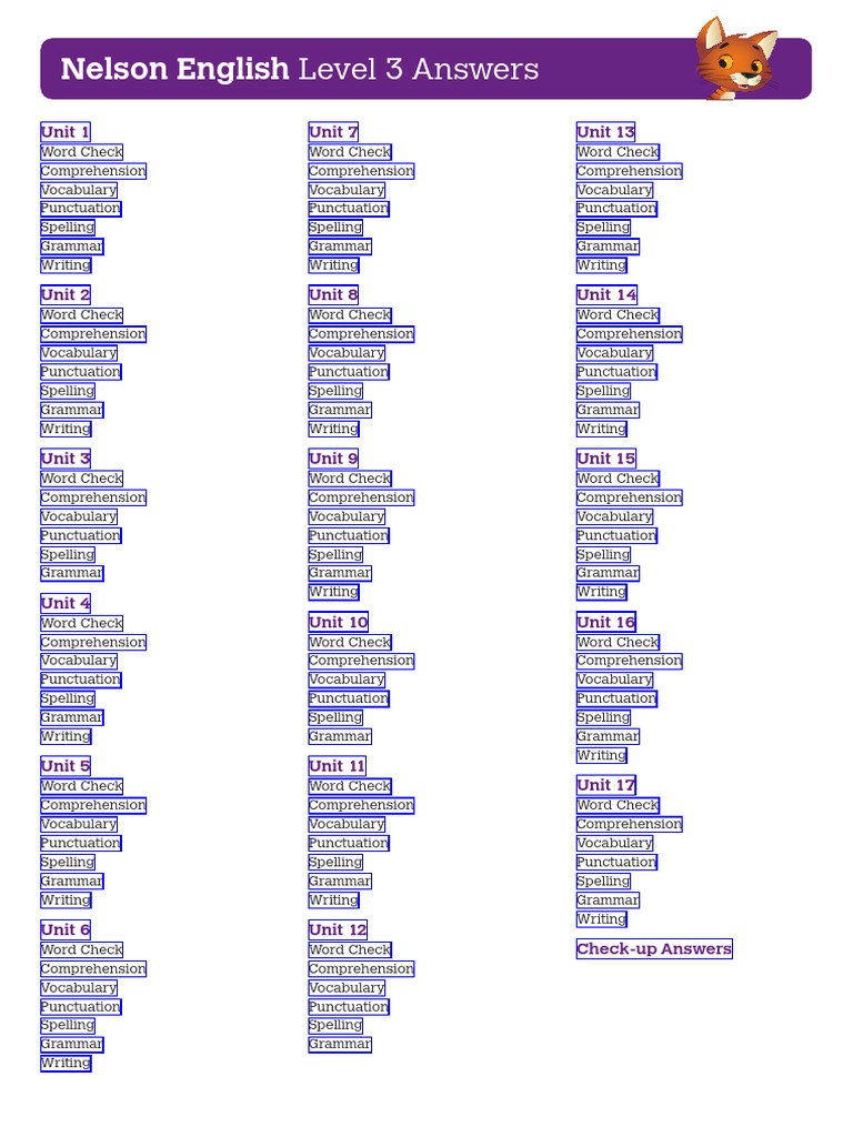 Nelson English Level 3 Answers: Unit 1 Unit 7 Unit 13 | PDF | Hans ...