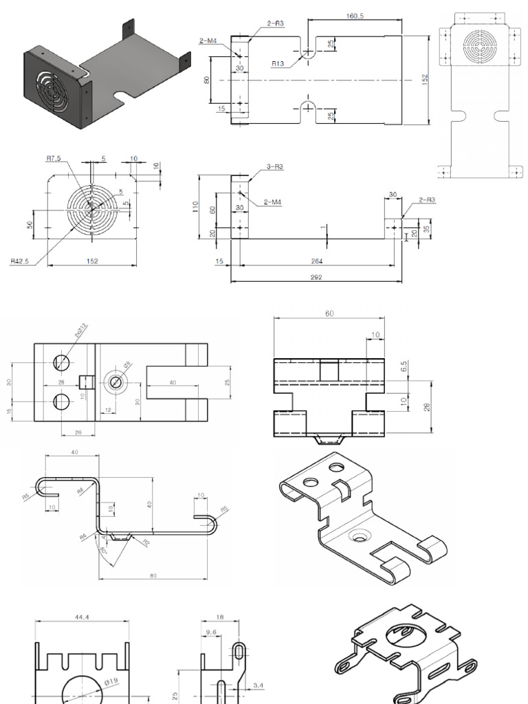 Bai Tap Sheet Metal | PDF