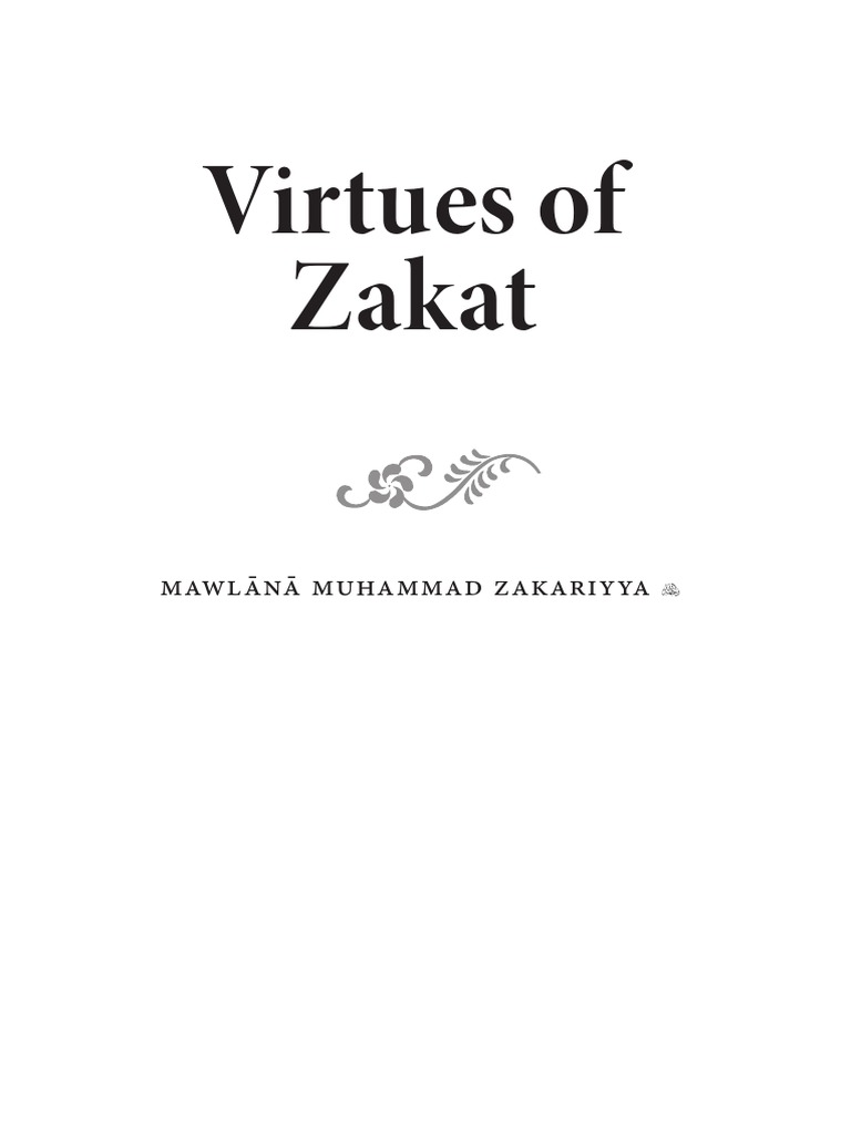 Virtues of Zakat 2021 | PDF | Prophets And Messengers In Islam | Ali