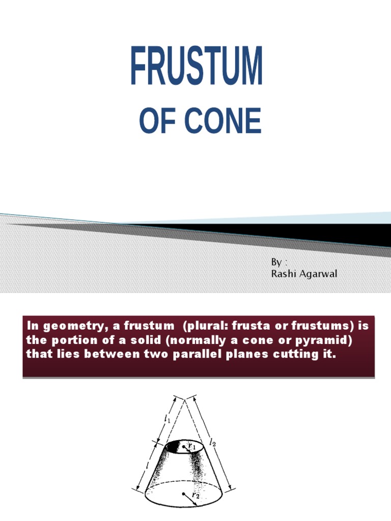 Frustum of A Cone | PDF | Euclidean Geometry | Elementary Geometry