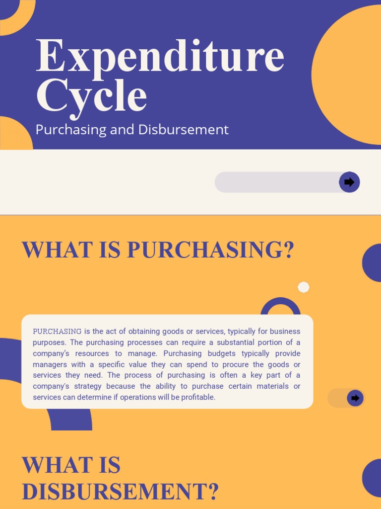 Expenditure Cycle: Purchasing and Disbursement | PDF | Accounts Payable ...