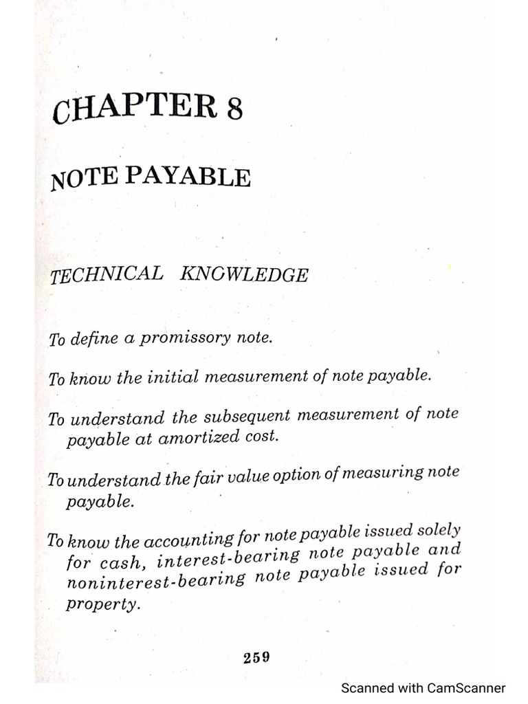 C8 Note Payable | PDF