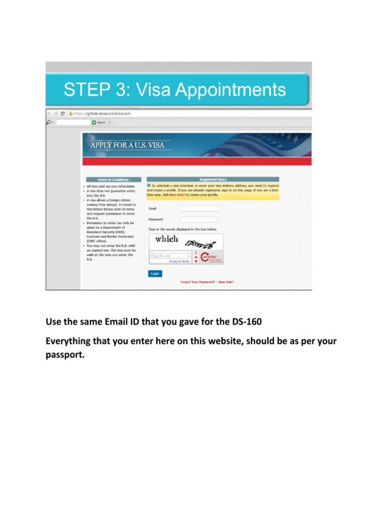 Visa Fee Payment Instructions | PDF