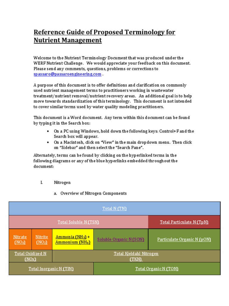 Nutrient Management Terminology Guide | PDF | Sewage Treatment | Nitrate
