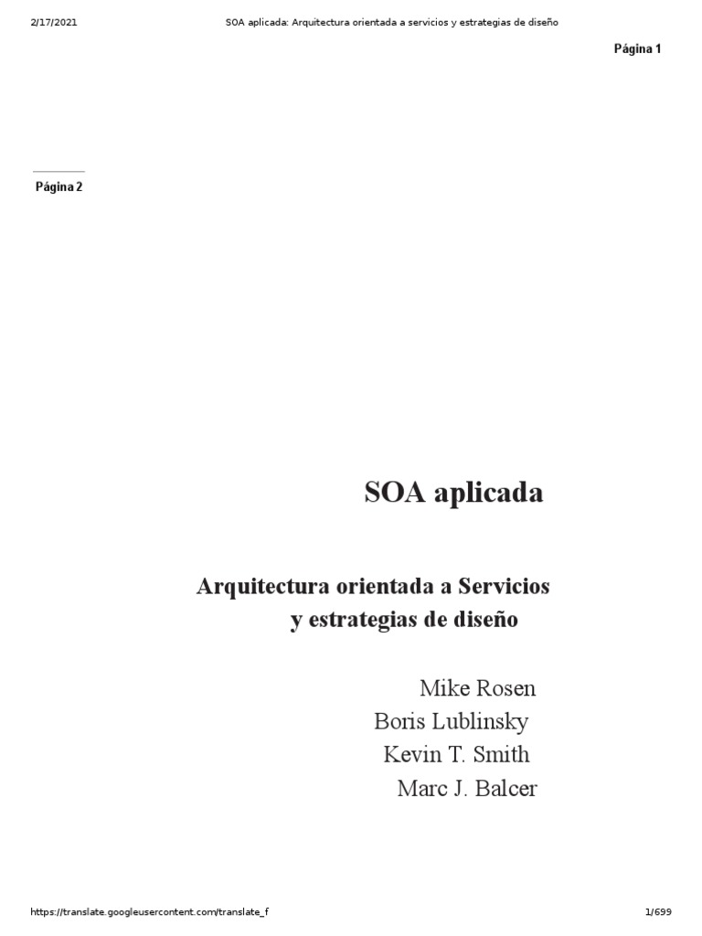 Libro SOA Aplicada Arquitectura Orientada A Servicios y Estrategias de ...