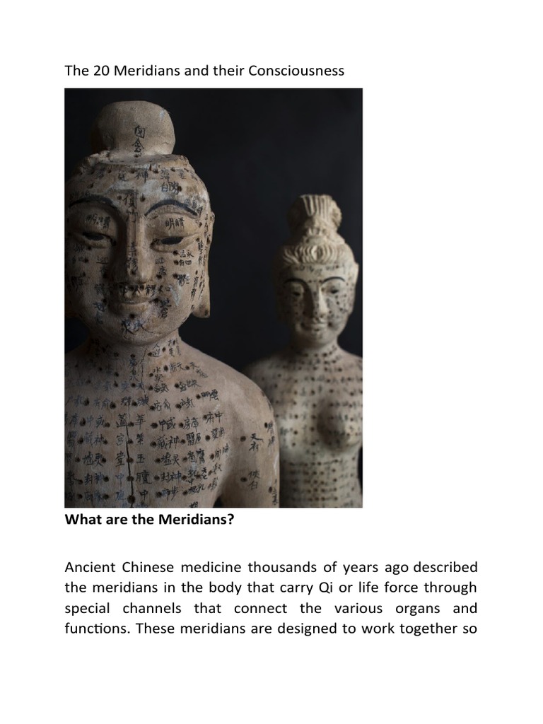 Understanding the 20 Meridians | PDF | Meridian (Chinese Medicine ...