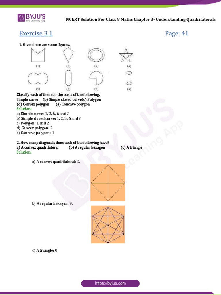 Ncert Solutions Dec2020 For Class 8 Maths Chapter 3 | PDF | Rectangle ...