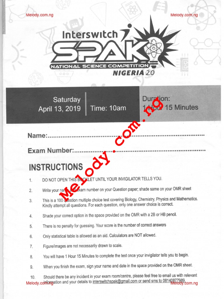 InterswitchSpak Past Question | PDF