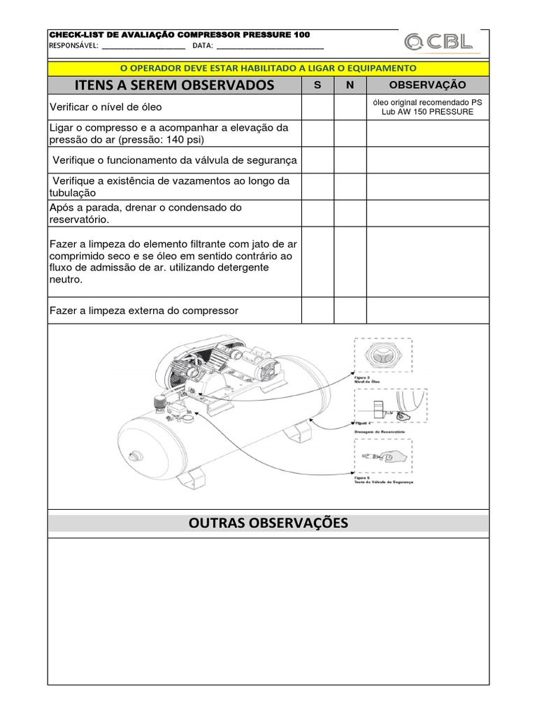 Check List - Compressor | PDF