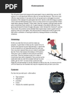40 Meter Sprint Test Procedure | PDF | Technology & Engineering