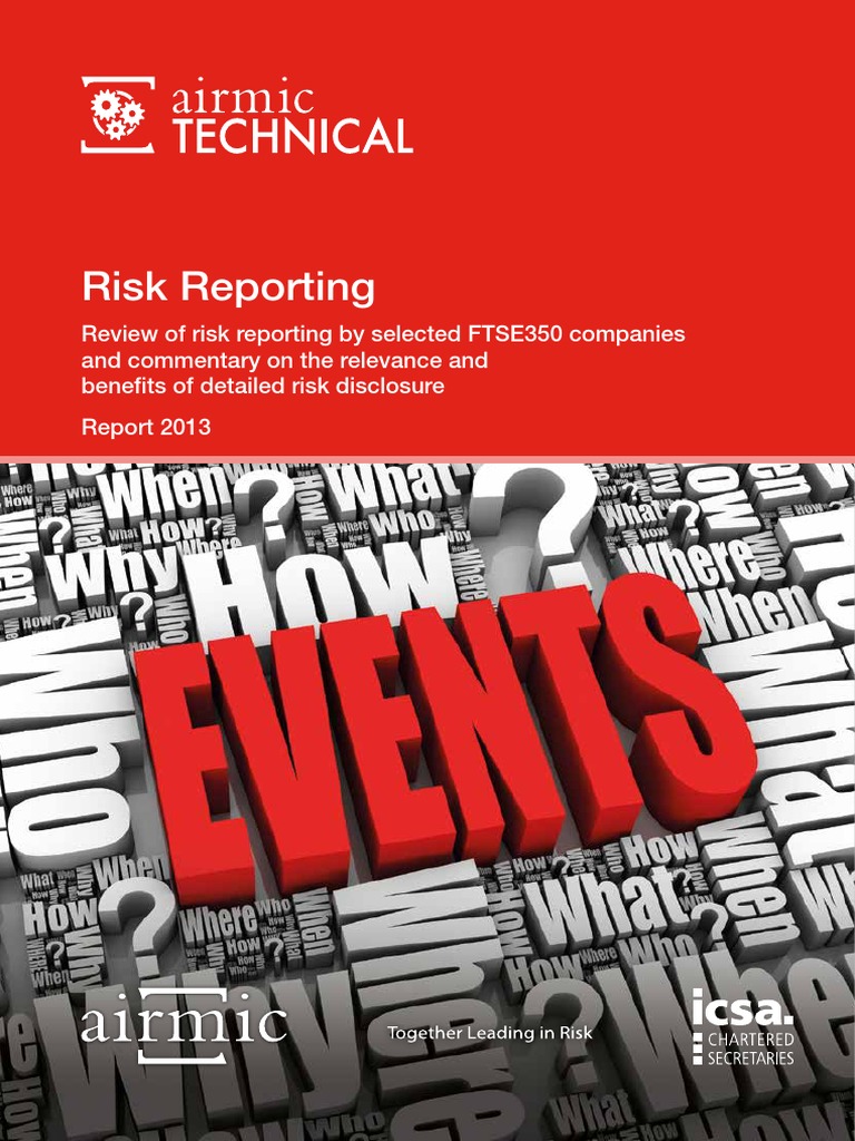 Icsa Armic Risk Reporting | PDF | Risk | Risk Management