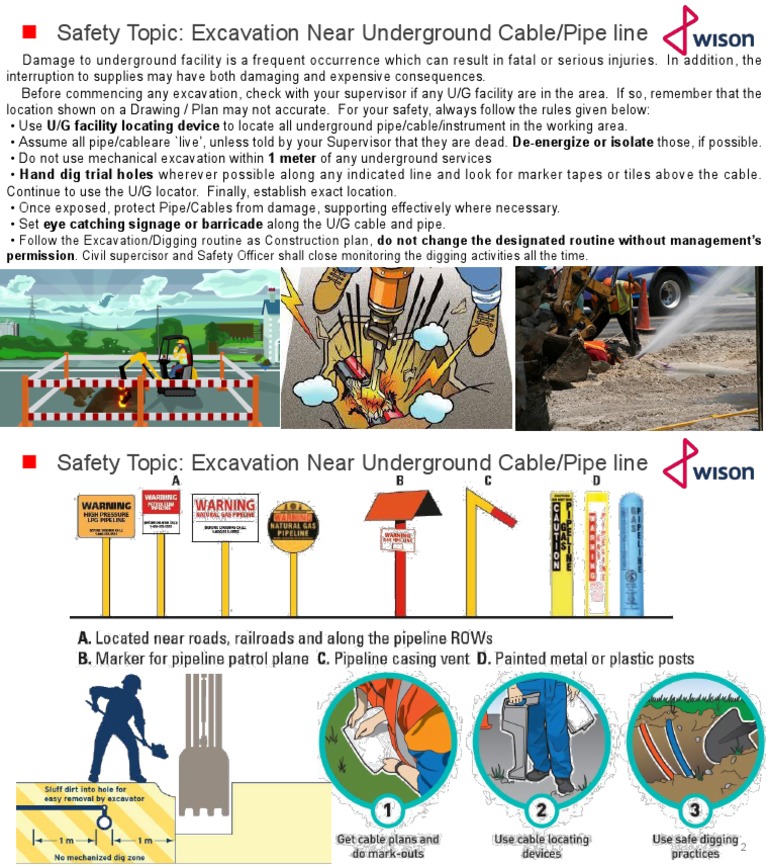 Excavation Safety Near Underground Utilities | PDF | Home & Garden ...