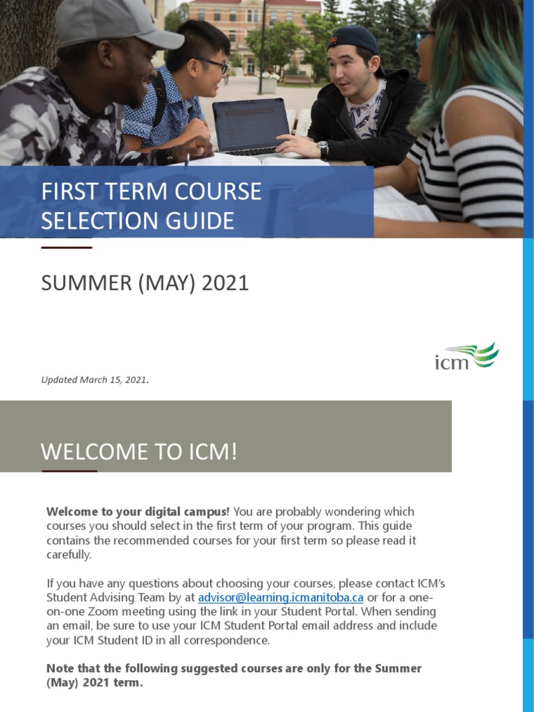 ICM - First Term Course Selection Guide May | PDF | Teaching ...