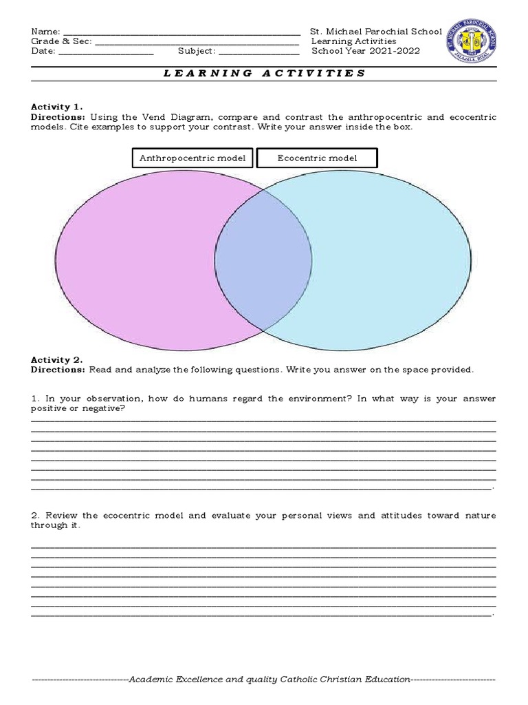 Learning Activities | PDF | Learning | Nature