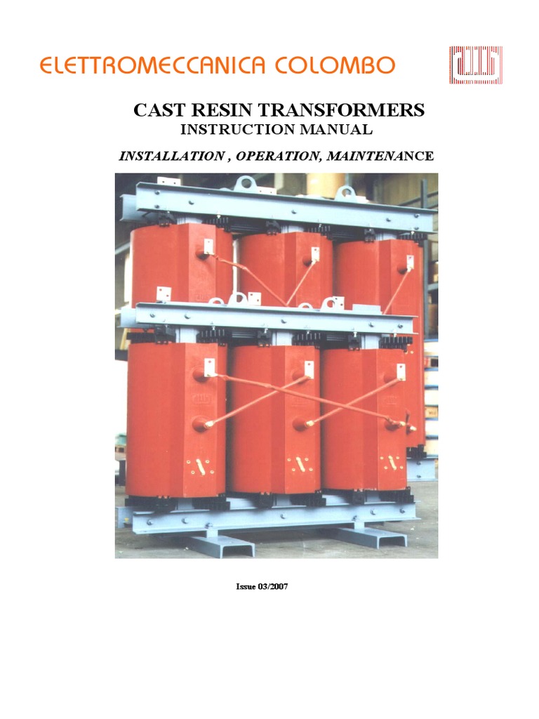 Elettromeccanica Colombo: Cast Resin Transformers | PDF | Transformer ...