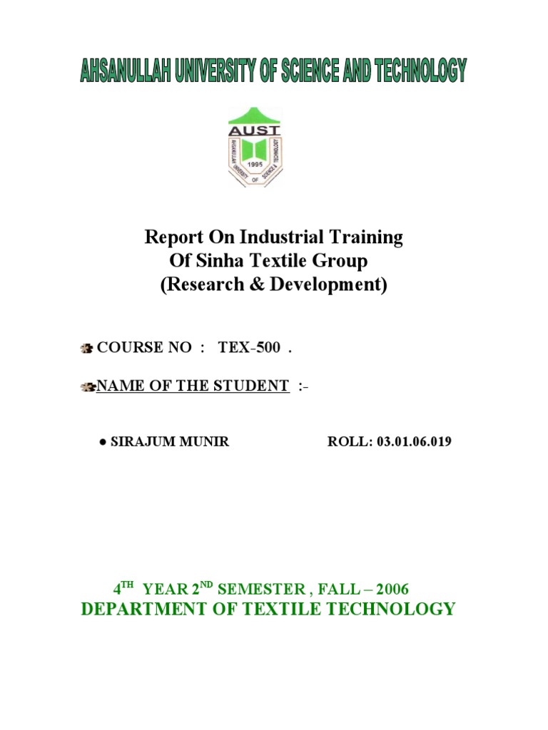 Front Page of A Report For Asm University | PDF