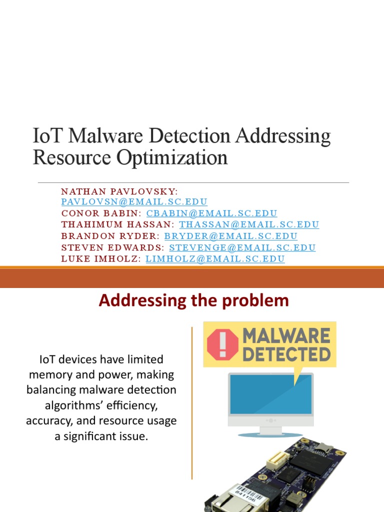 IoT Malware Detection Pavlovsky | PDF | Internet Of Things | Operating ...