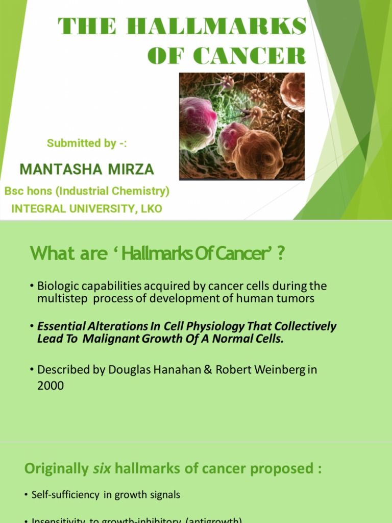 The HallMarks of Cancer | PDF | Apoptosis | Angiogenesis