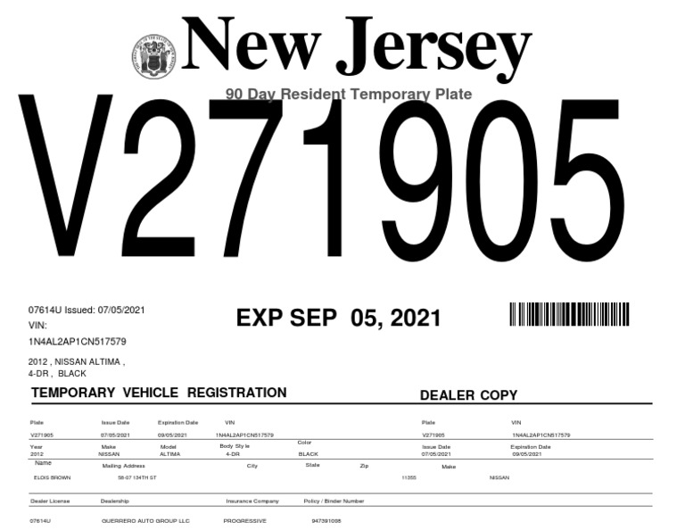 Formato New Jersey | PDF