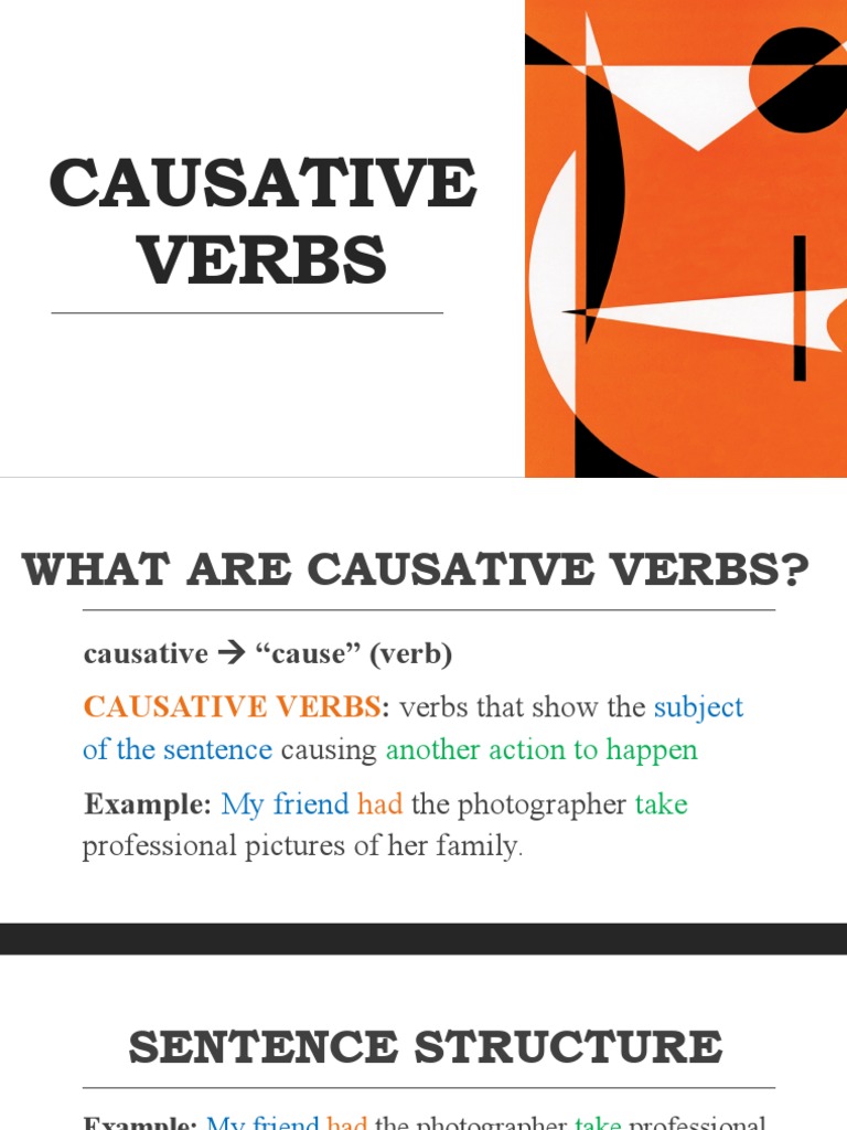 Understanding Causative Verbs Structure | PDF | Verb | Syntax