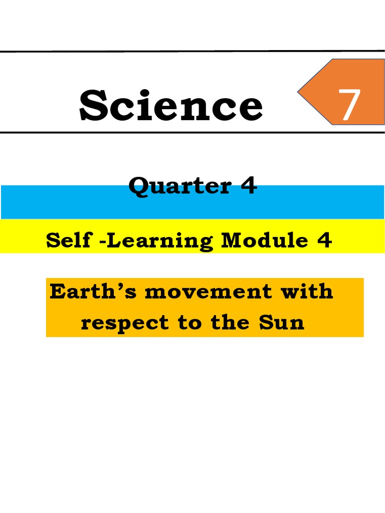 SCIENCE 7 Q4 SLM4 rEVOLUTION AND rOTATION | PDF | Planets | Solar System