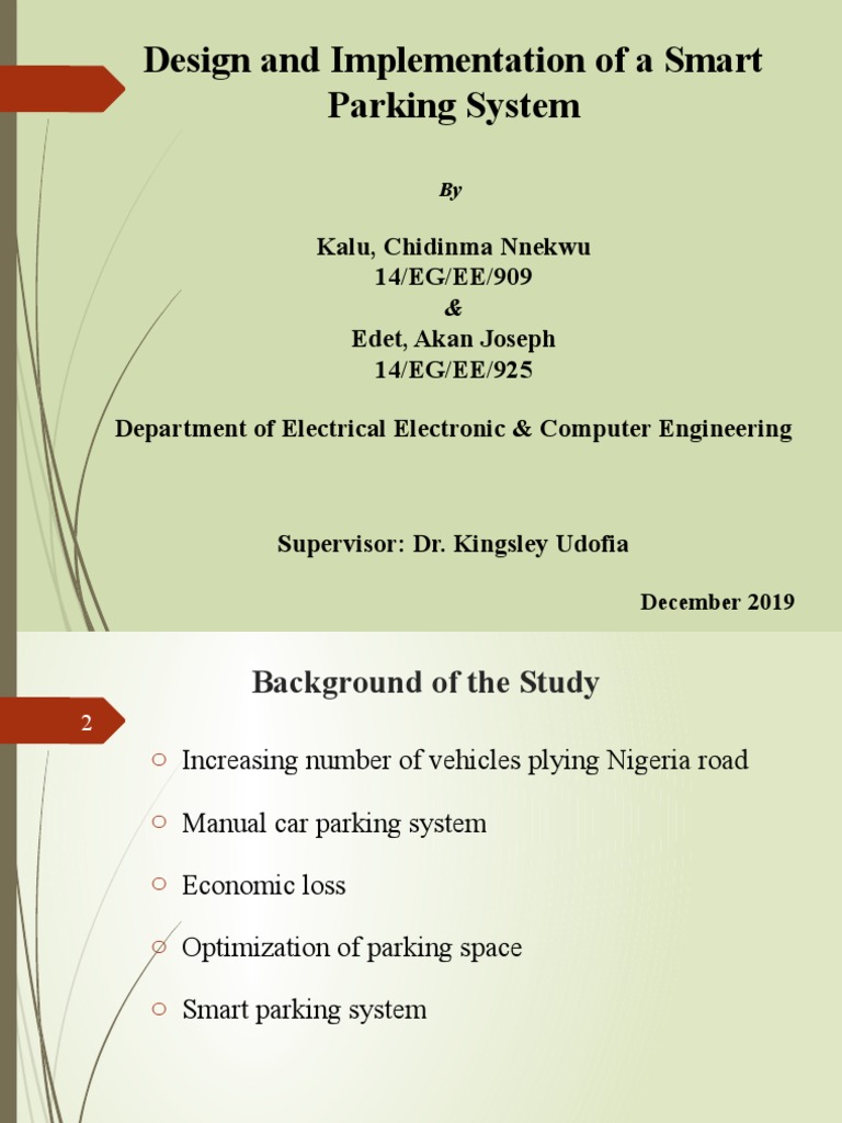 Design and Implementation of A Smart Parking System | PDF | Radio ...