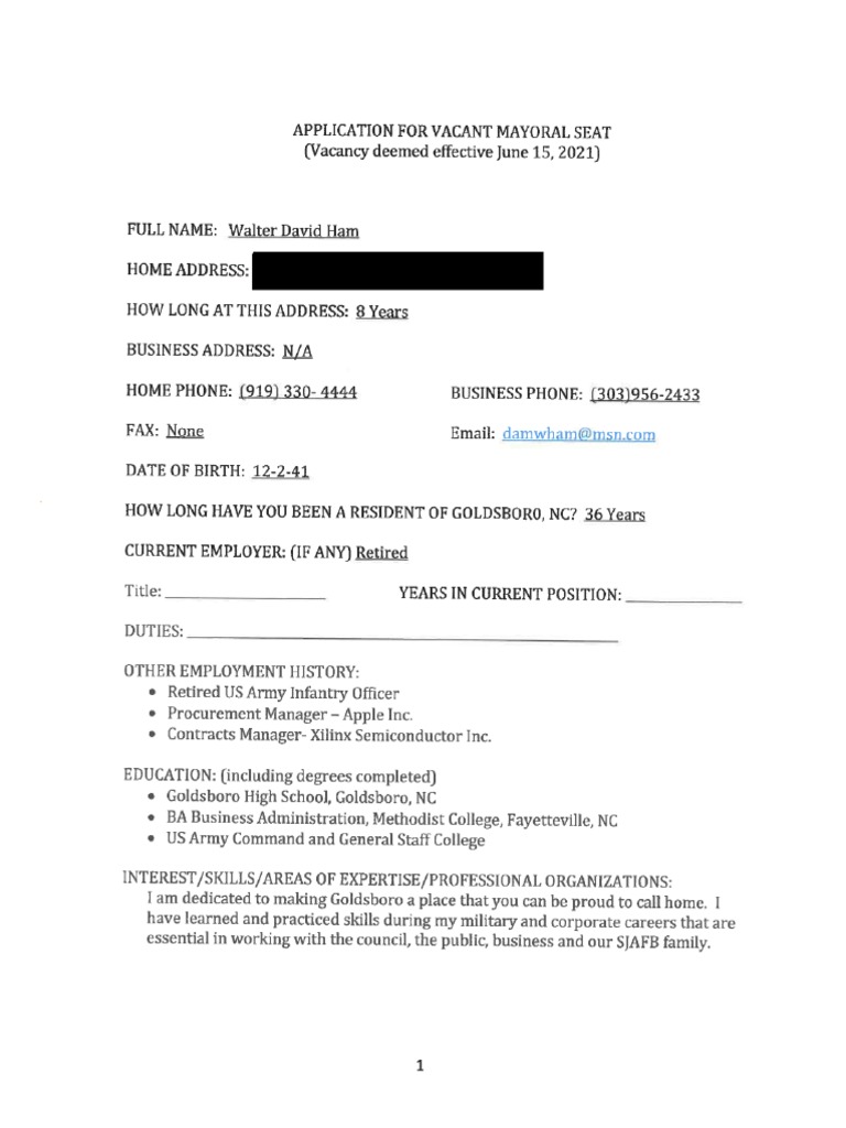 Mayor Applications | PDF