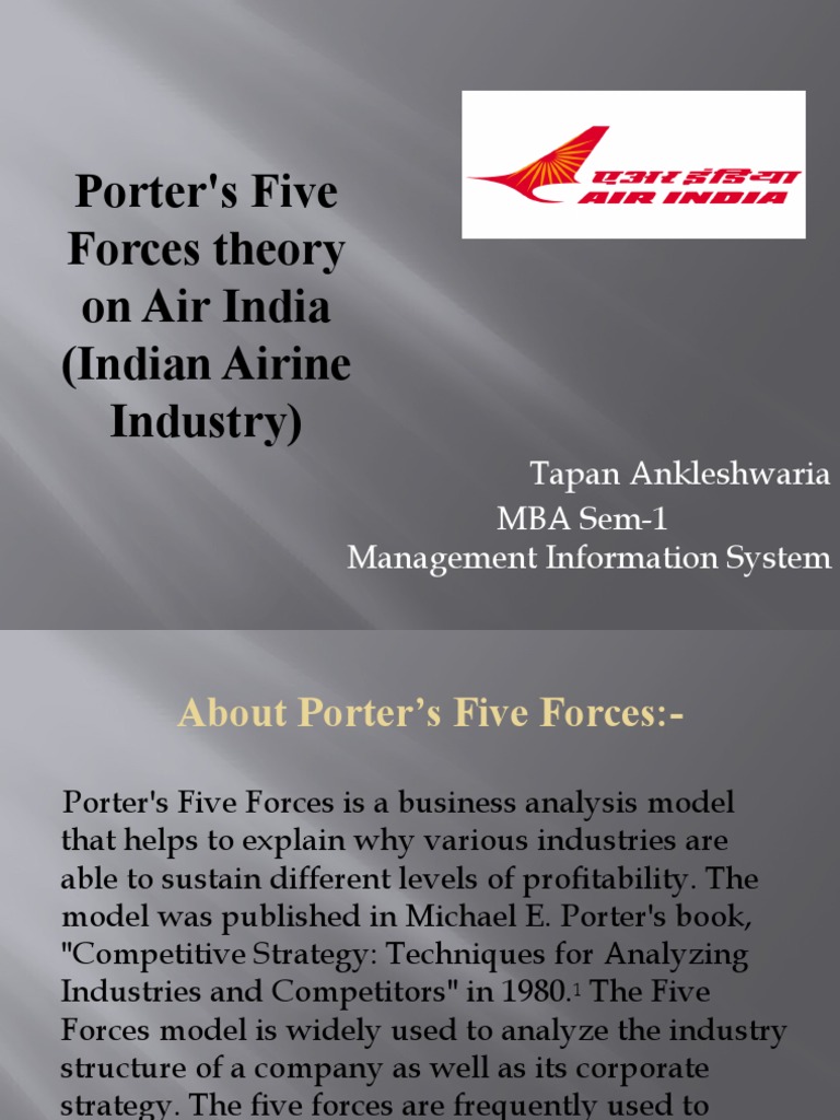 Porters 5 Forces Presentation1 | PDF | Airlines | Aviation