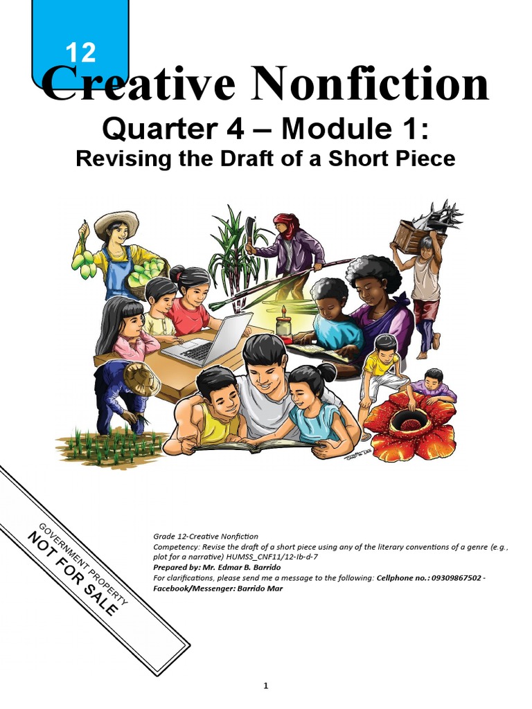 Creative Nonfiction Q4 M1 | PDF | Editing | Creative Nonfiction