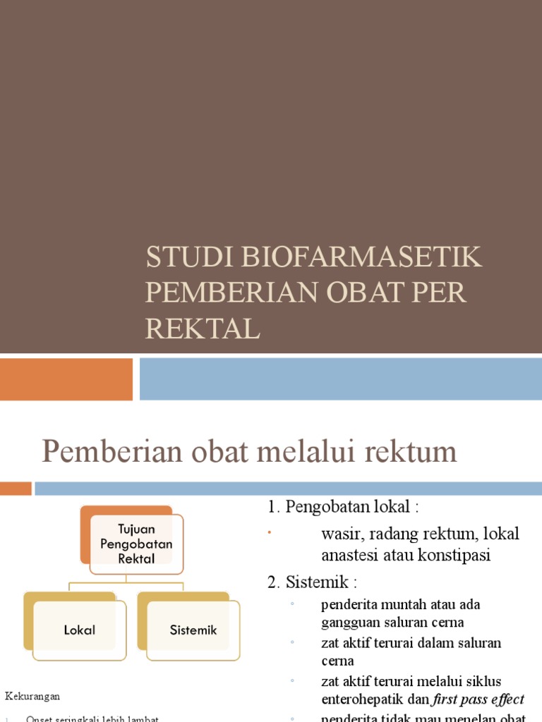 6 Biofarmasi Sediaan Rute Rektal | PDF