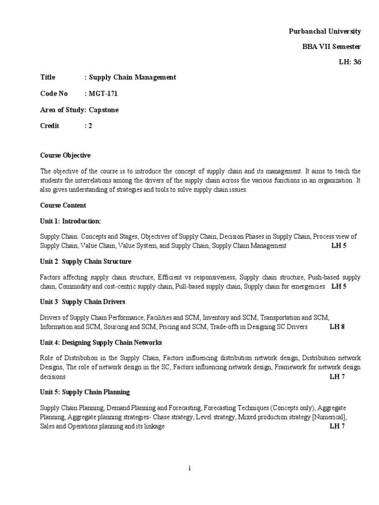 Supply Chain Management | PDF | Supply Chain | Supply Chain Management
