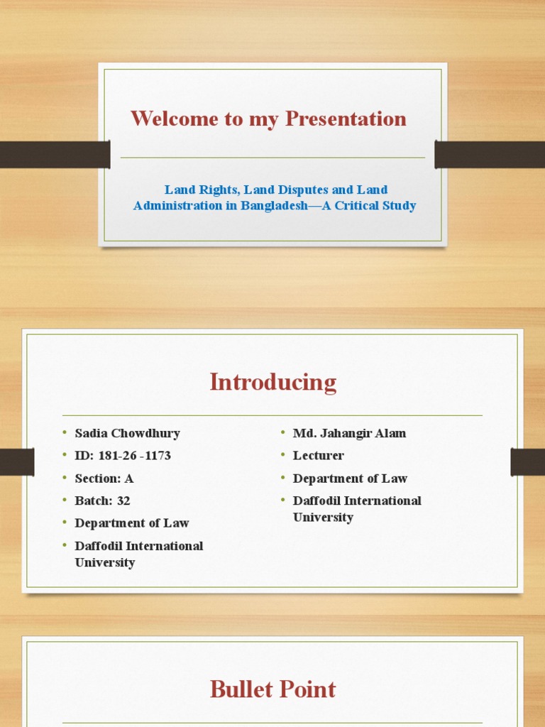 Land Law, Presentation Slide | PDF | Alternative Dispute Resolution ...