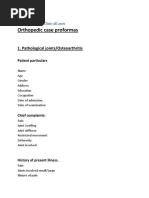 Optha Case Sheet Proforma | PDF | Cataract | Human Eye