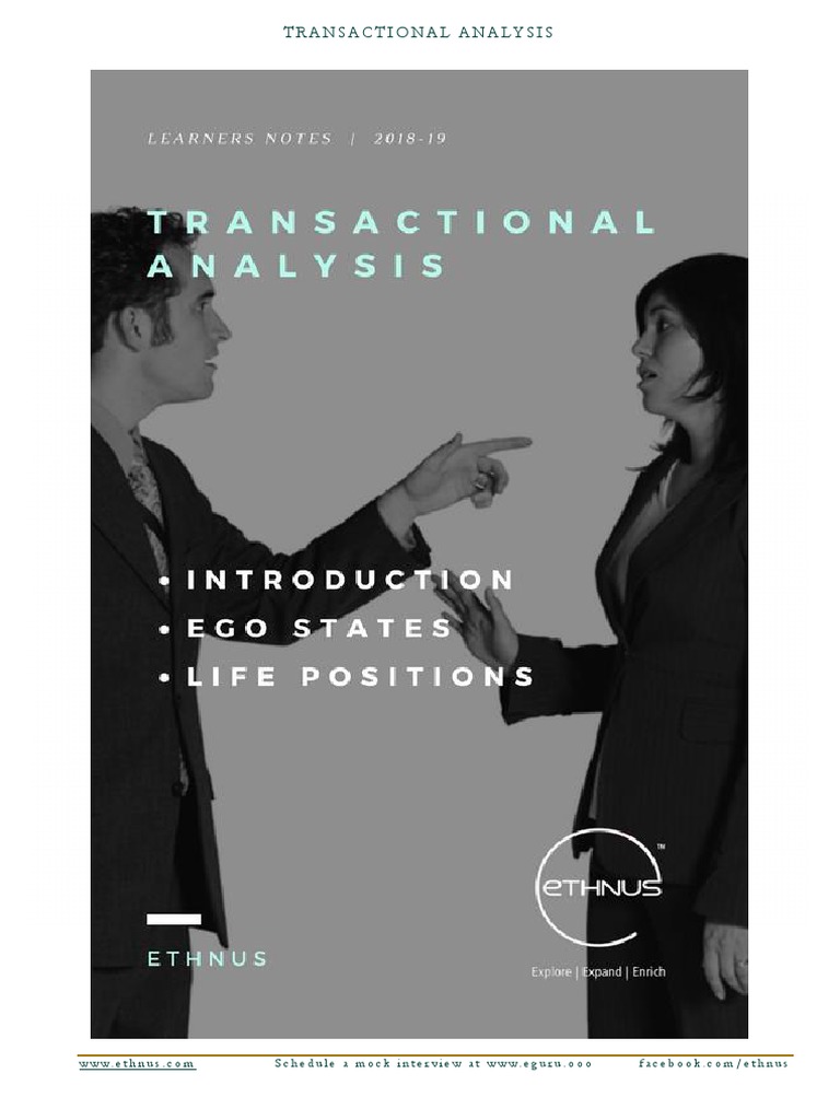 Transactional Analysis: Schedule A Mock Interview at WWW - Eguru.ooo | PDF | Psychology ...