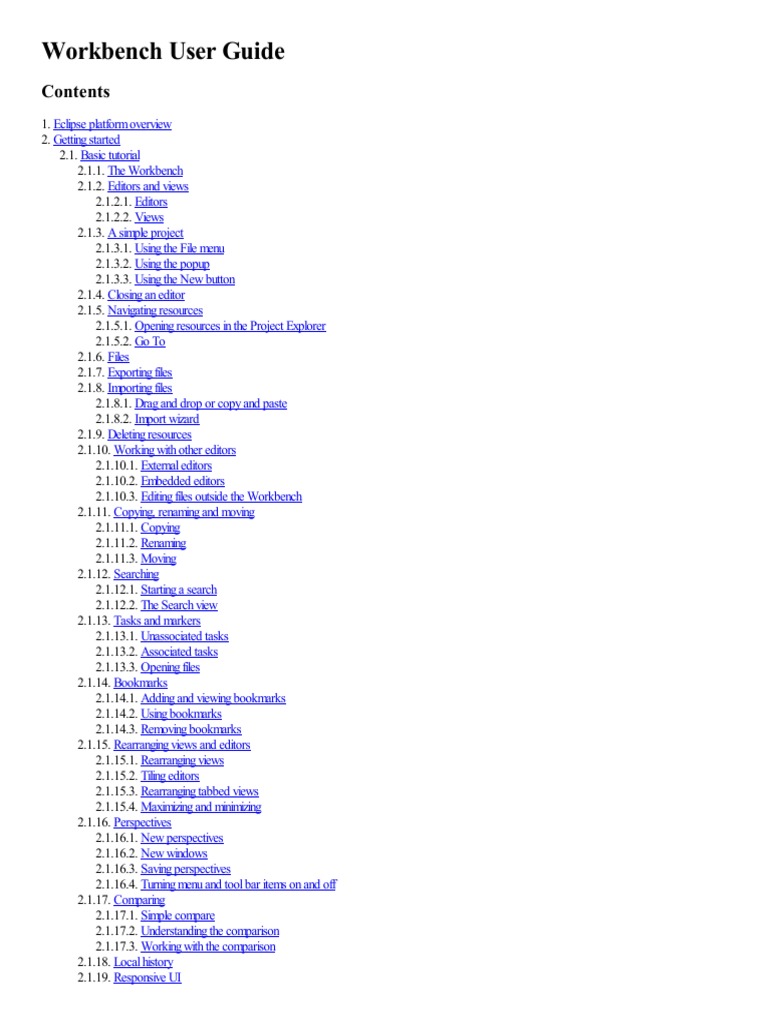 Abridged Eclipse Mars (4.5) Documentation Workbench User Guide | Download Free PDF | Computer ...