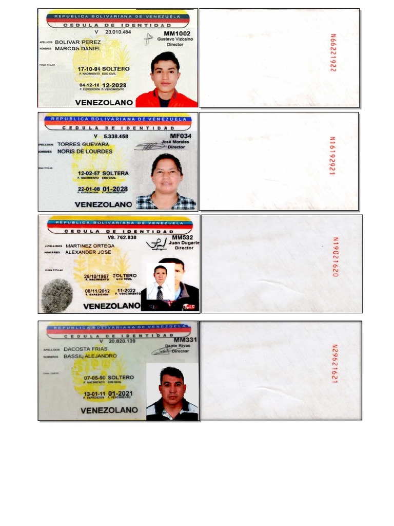 Cedulas Venezuela | PDF