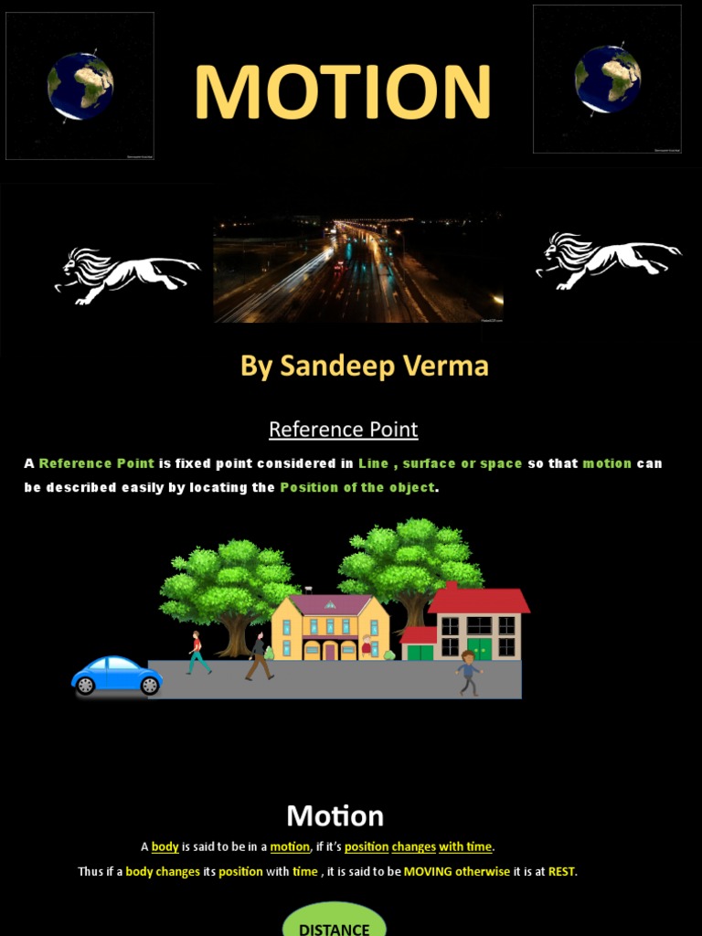 Motion Pdf Velocity Speed
