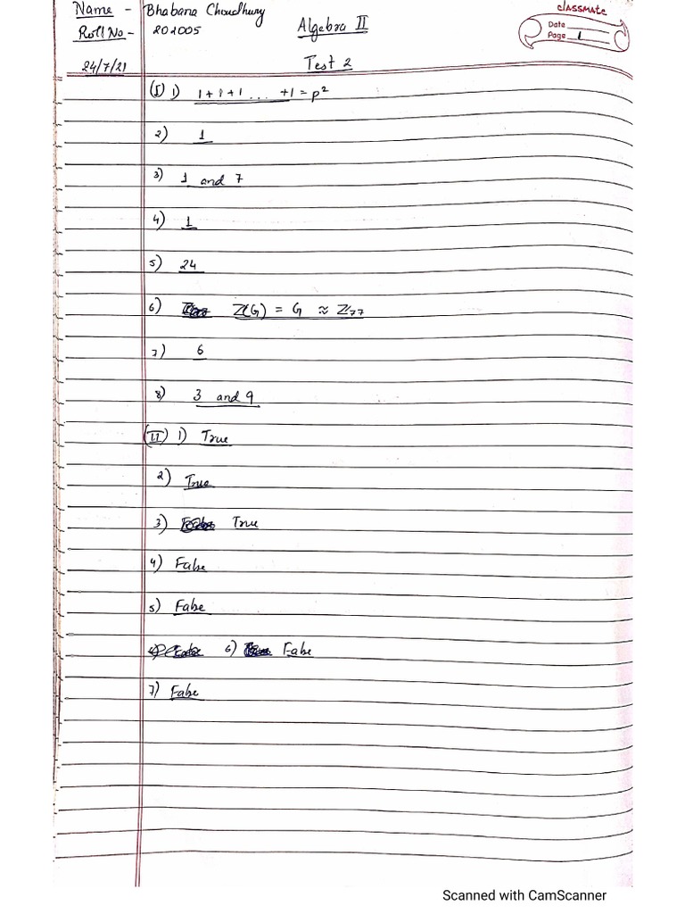 Algebra II Group Action and Sylow Theorems Questions and Solutions | PDF