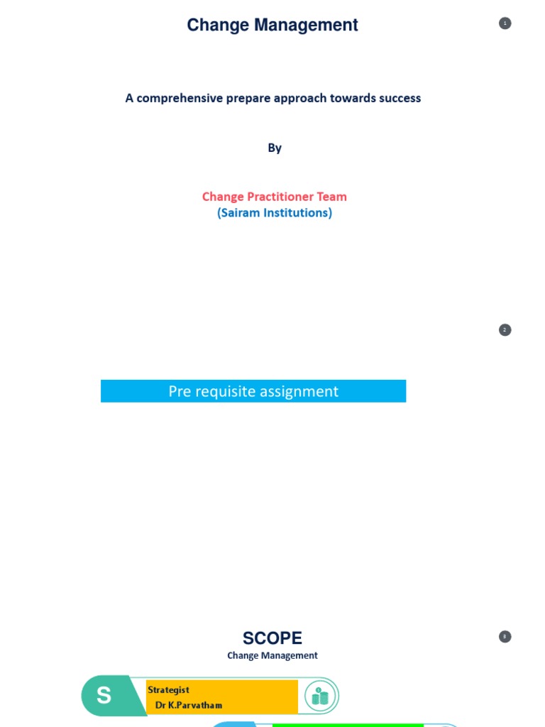 CM Level 1 Training | PDF | Change Management | Risk