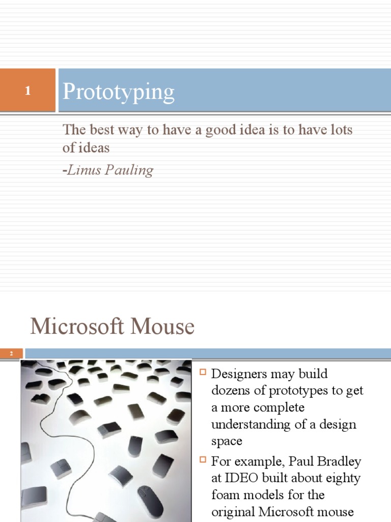 Prototyping: The Best Way To Have A Good Idea Is To Have Lots of Ideas ...