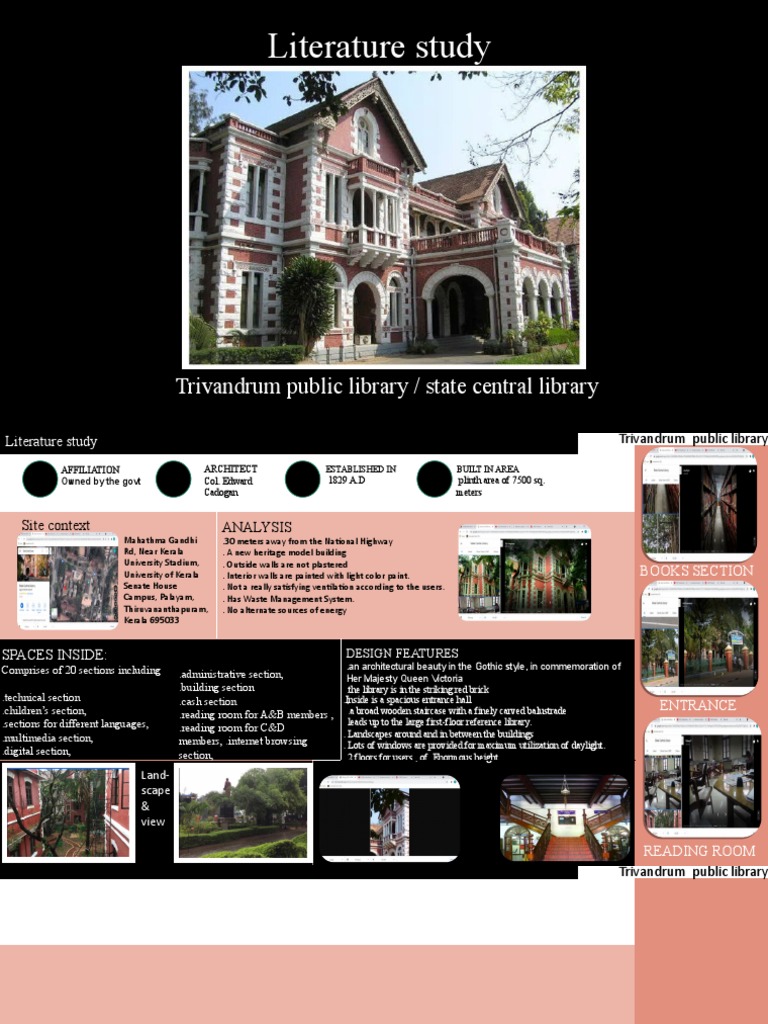Literature Study: Trivandrum Public Library / State Central Library ...