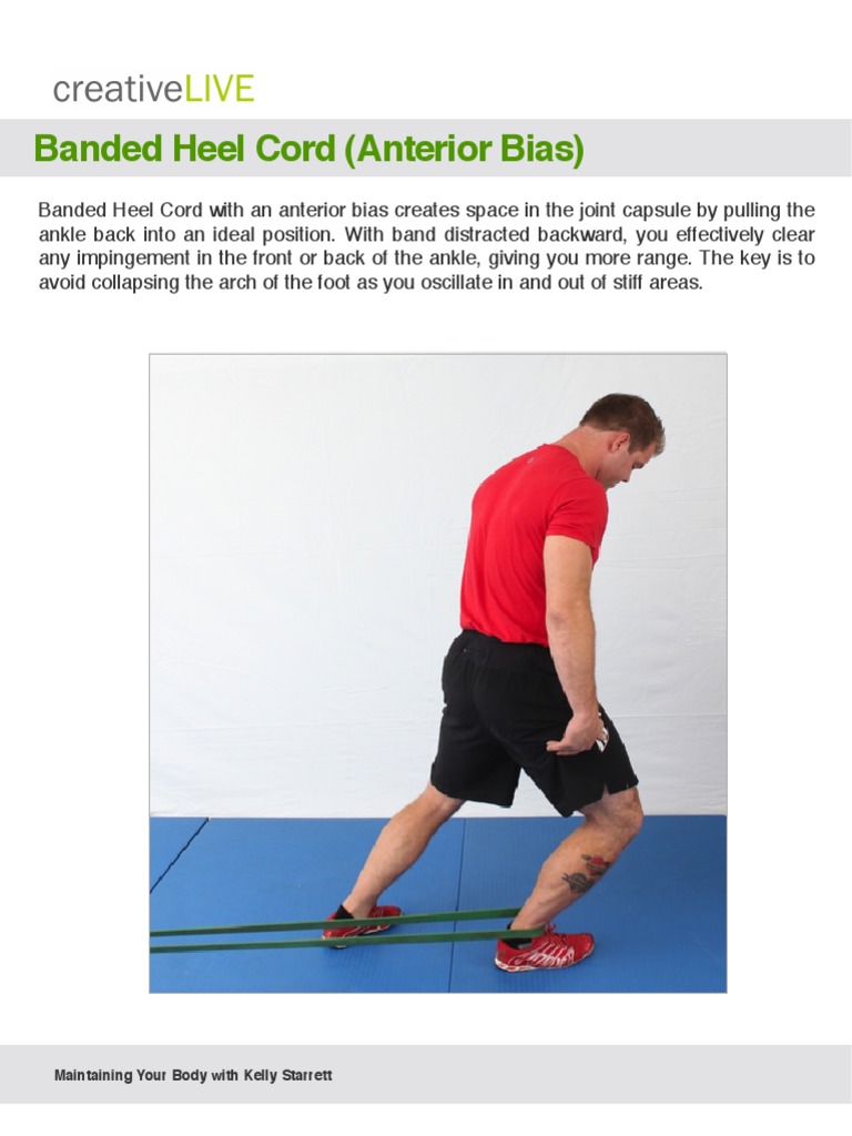 Banded Heel Cord Stretch Techniques | PDF | Sports & Recreation | Wellness